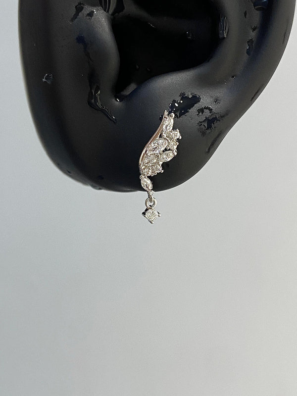 Crystal Wing Helix Earrings – Rera