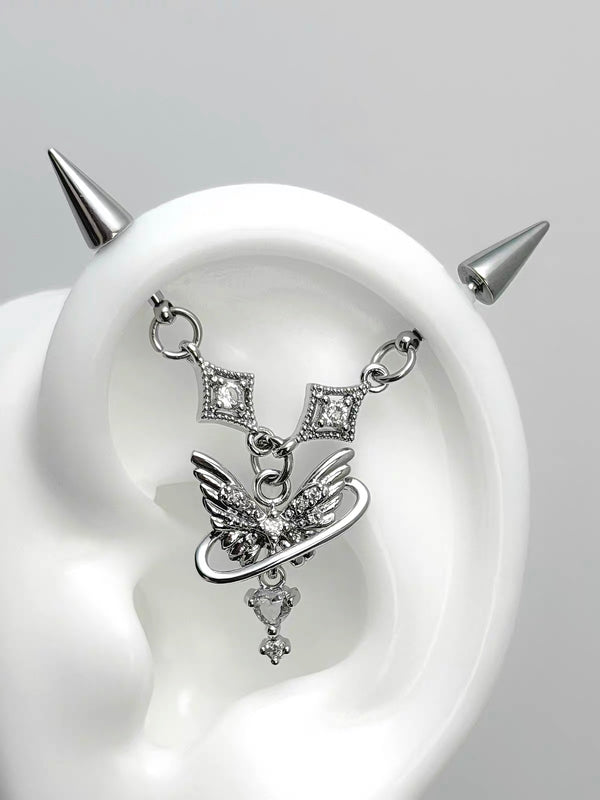 Moonwing double Vertical Helix Earrings – Rera