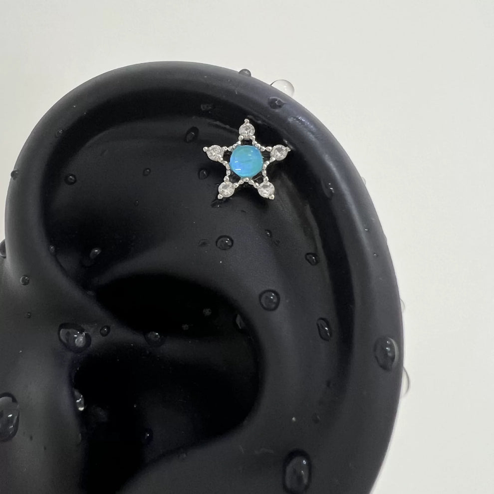 Silver Pink Butterfly Stud – Rera